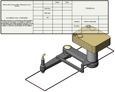 部品とアセンブリのタイトルブロック テーブル（Titleblock Tables in Parts and Assemblies ...