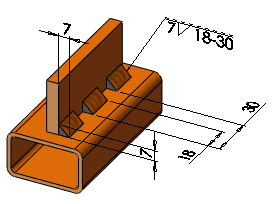 Soldagens - cordões de solda de filete - 2010 - Ajuda do SOLIDWORKS