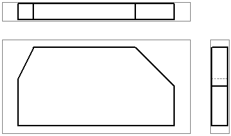 Proyección de primer ángulo y tercer ángulo - 2011 - Ayuda de SOLIDWORKS