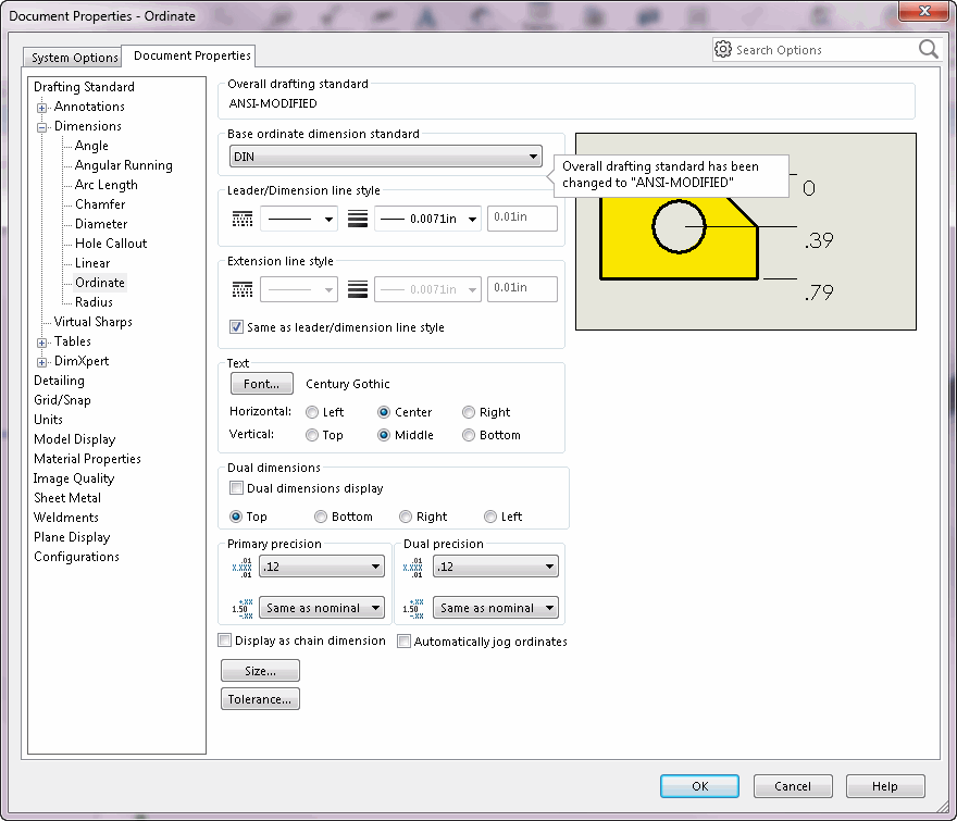 Document Properties > Dimensions > Ordinate - 2017 - SOLIDWORKS API Help Document Properties > Dimensions > Ordinate - 2017 - SOLIDWORKS API Help