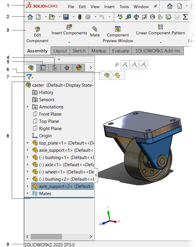 User Interface Overview 2023 SOLIDWORKS Help